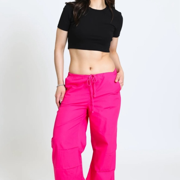 Rewash | Pants & Jumpsuits | Rewash Brand Hot Pink Parachute Pants ...